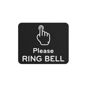 Please Ring Bell Sign: Gold Adhesive Acrylic Notice - Etsy