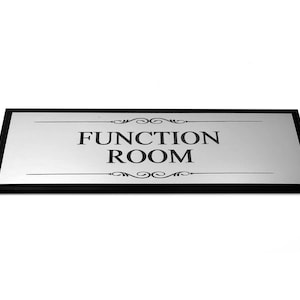Function Room Door Sign, Adhesive Plaque - Etsy
