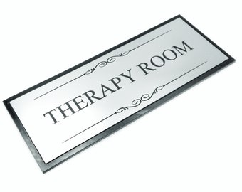 Massage Room Black and White Door Sign Size 19.5cm X 7cm | Etsy