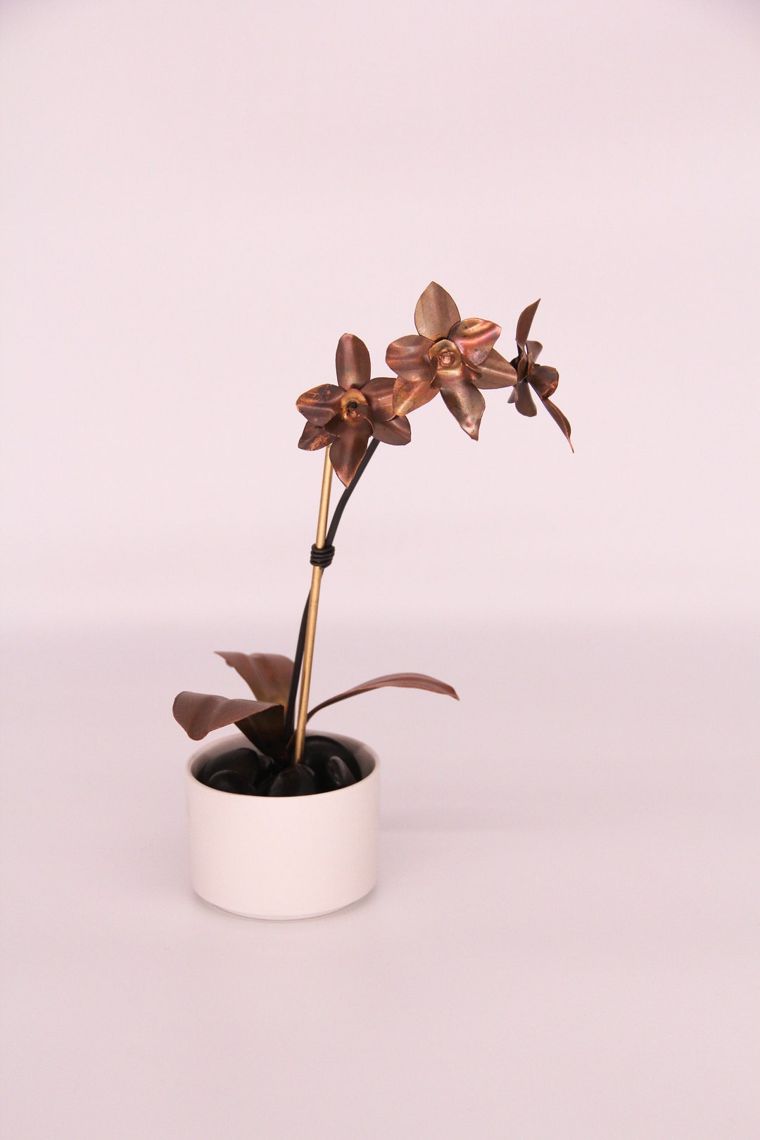 Metal Orchid 2 Copper Metal Orchid Flower - Etsy