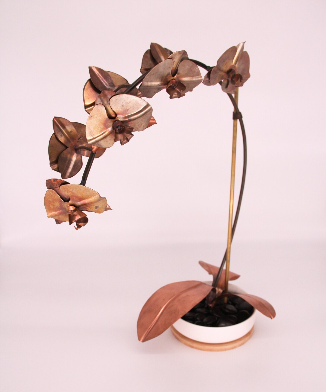 Orchid 1 Copper Metal Orchid Flower - Etsy