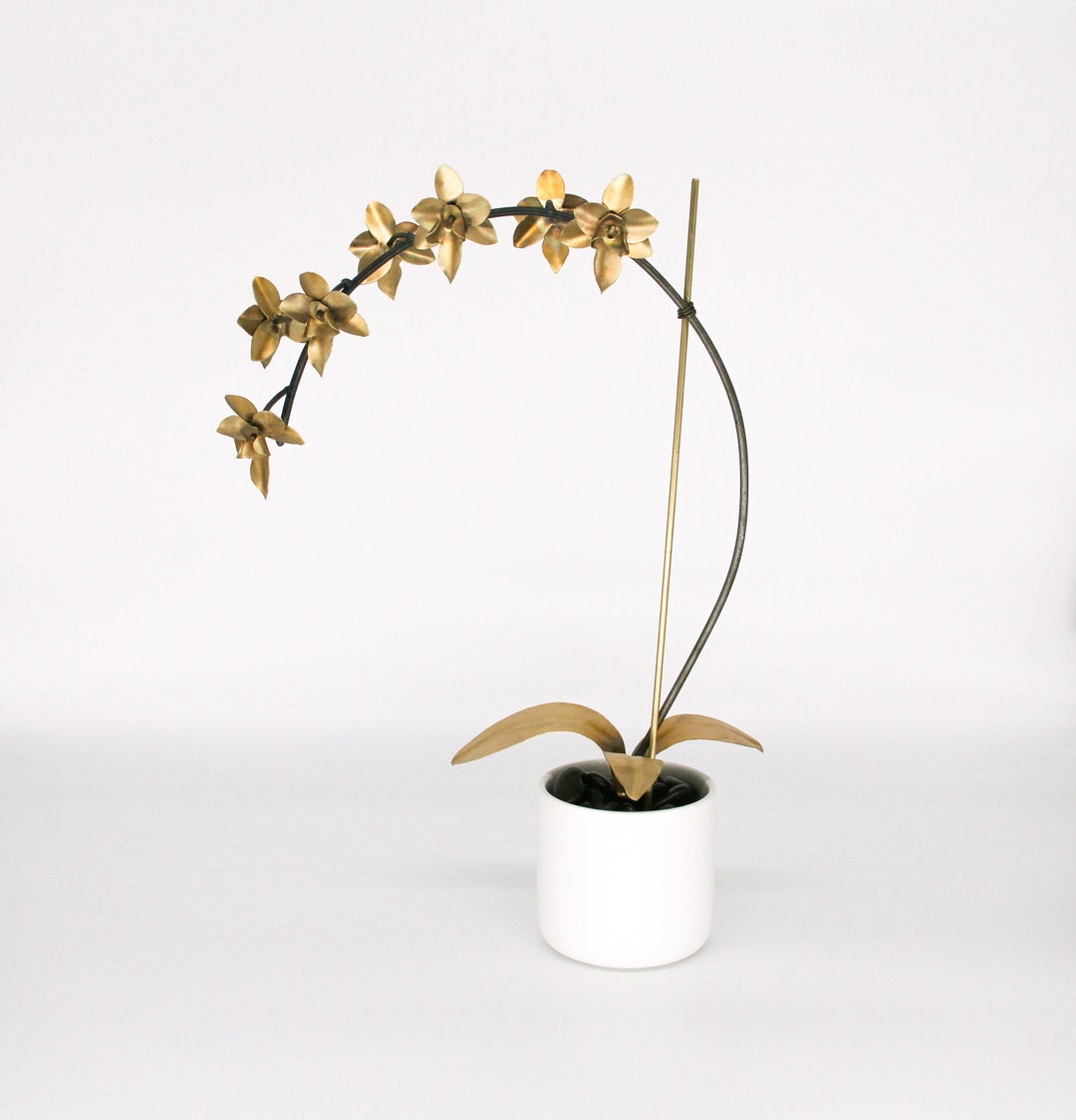 Orchid #7 Brass Metal Orchid Flower - Etsy