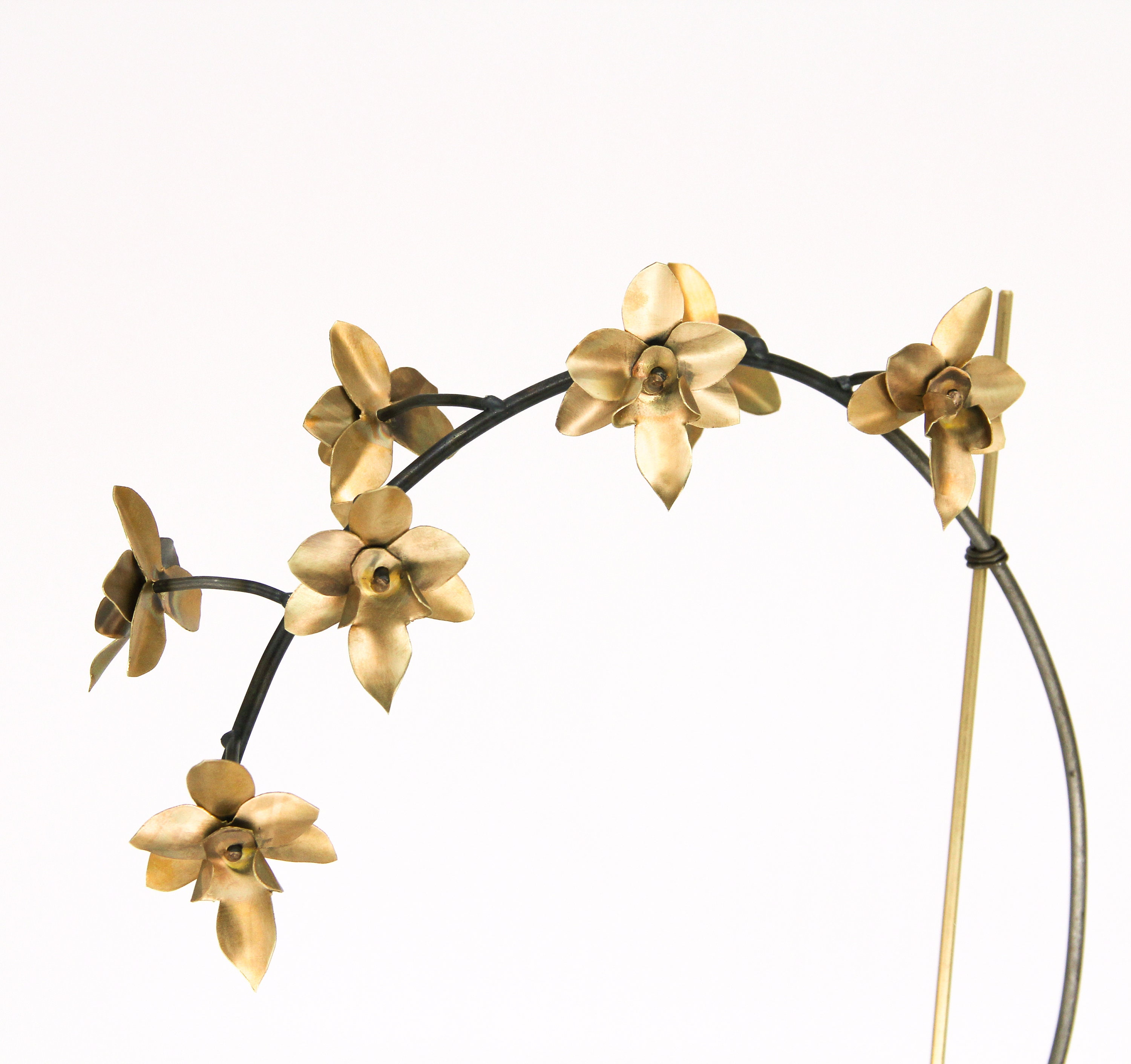 Orchid 7 Brass Metal Orchid Flower - Etsy