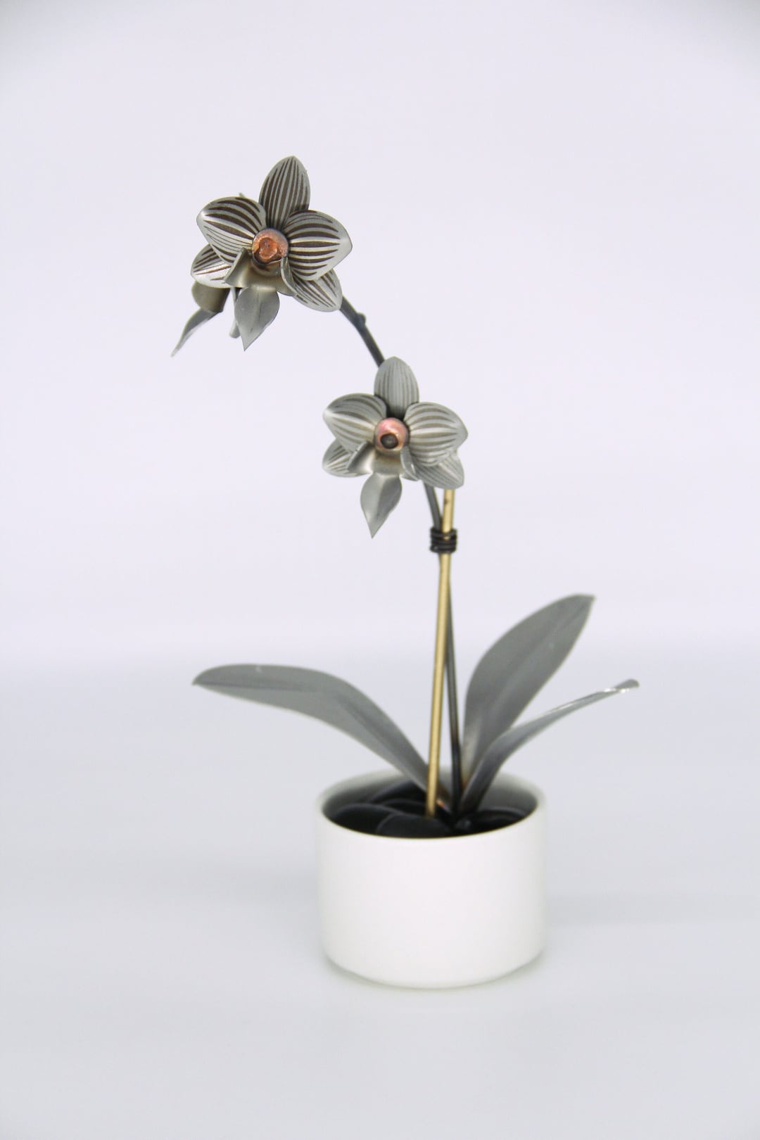 Orchid #2 Etched Stainless Steel Metal Orchid Flower - Etsy