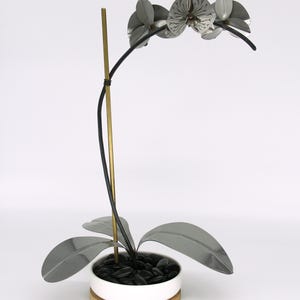 Metal Orchid #6 Copper, Brass, Stainless Steel, or Patinaed Copper ...