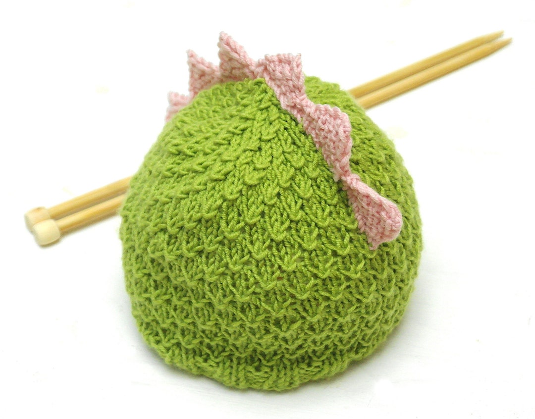 Dinosaur / Dragon Hat Knitting Pattern: Easy DK Yarn Design (PDF Download) - Etsy