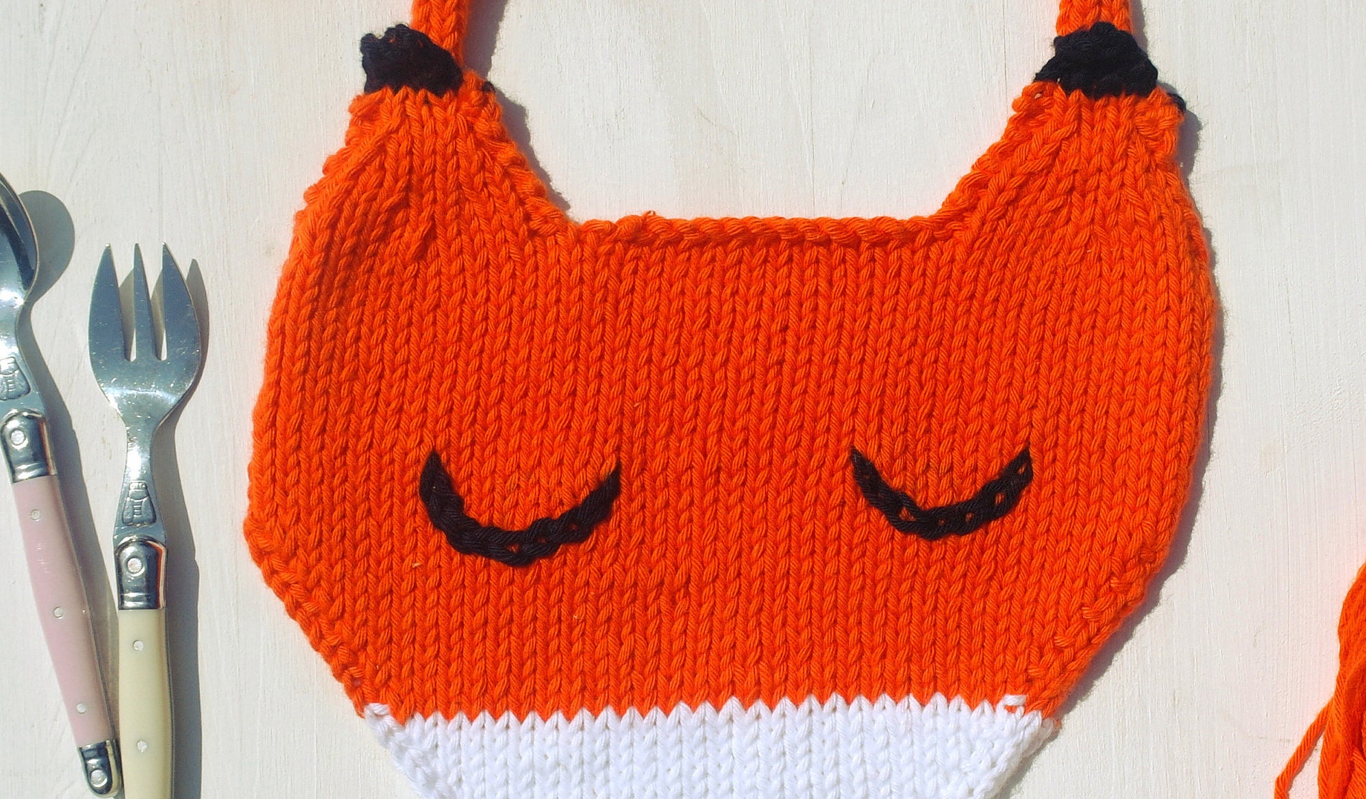 Easy Baby Fox Bib Knitting Pattern / PDF Pattern Download / - Etsy UK