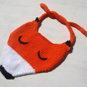 Easy Baby Fox Bib Knitting Pattern / PDF Pattern Download / Easy Baby ...