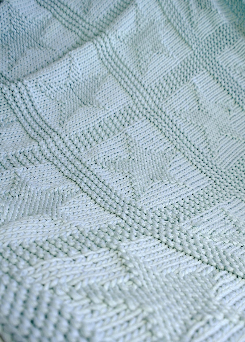 Easy Baby Blanket Knitting Pattern / Star Pattern Blanket / - Etsy