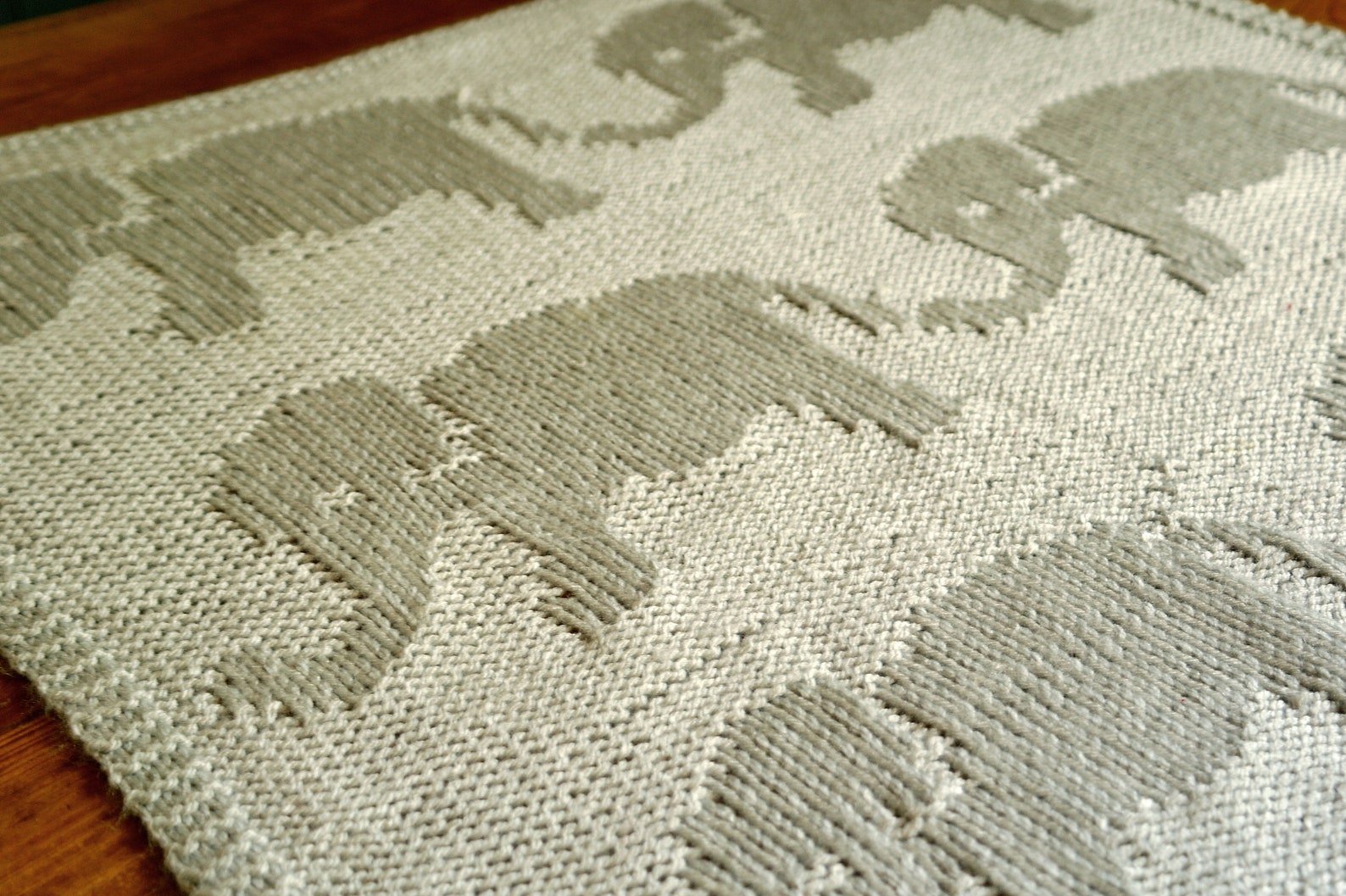 Easy Baby Blanket Knitting Pattern / Baby Elephant Blanket / - Etsy