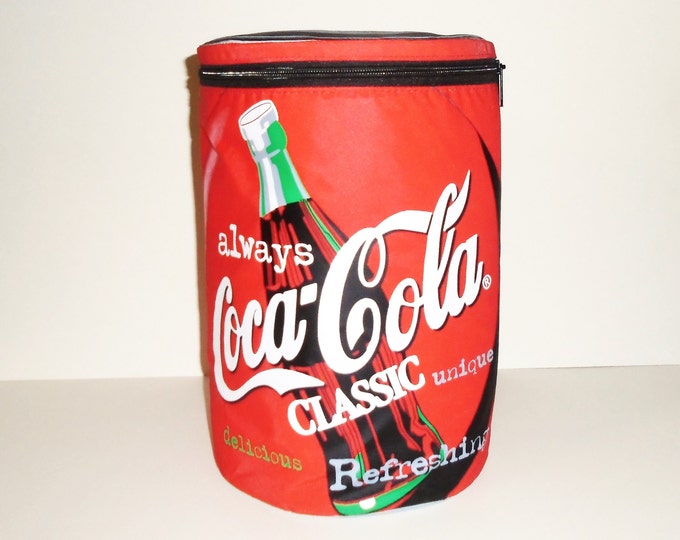 90s Coca Cola Cooler Bag 12" High Coke Can Insulated Bag - Etsy