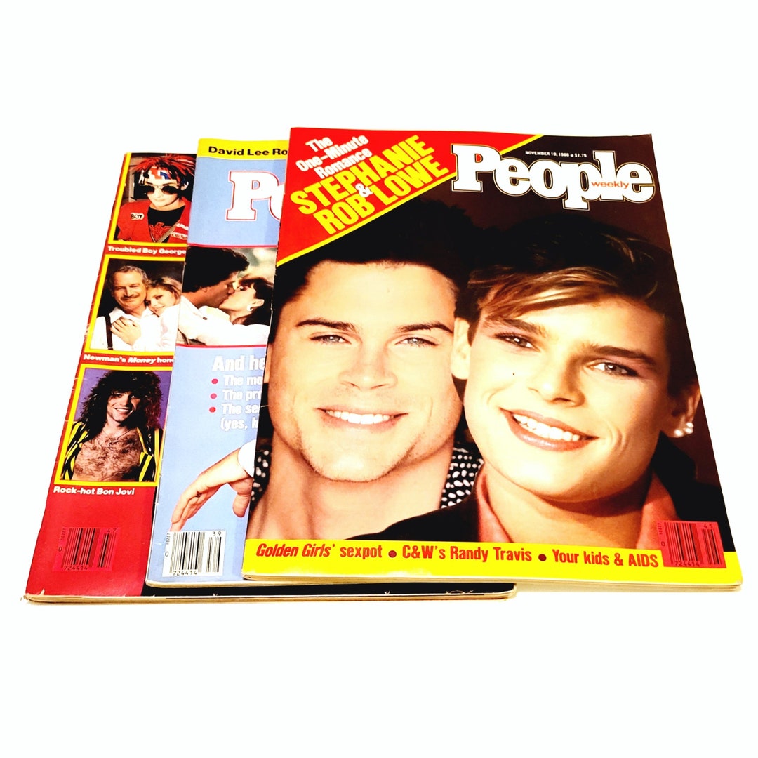 1986 People Magazines 3 Issues Rob Lowe Carol Burnett Covers - Etsy