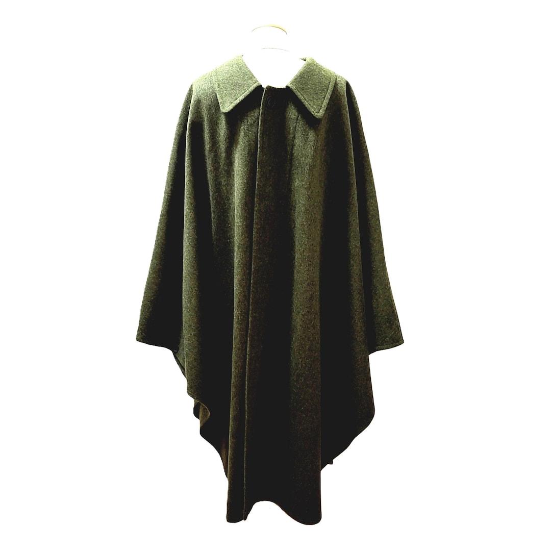 80s Green Wool Cloak Baur Loden Tirol Alpaca and Virgin Wool Blend - Etsy