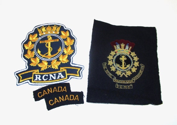 Vintage RCNA Patch Royal Canadian Naval Association a… - Gem
