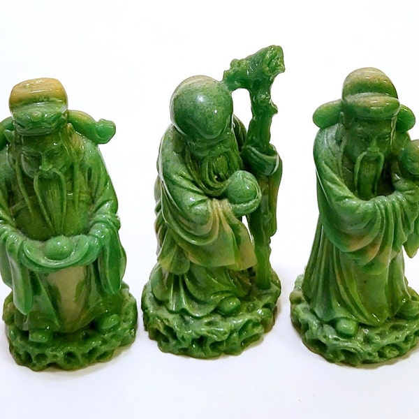 Jade Fu Lu Shou - Etsy
