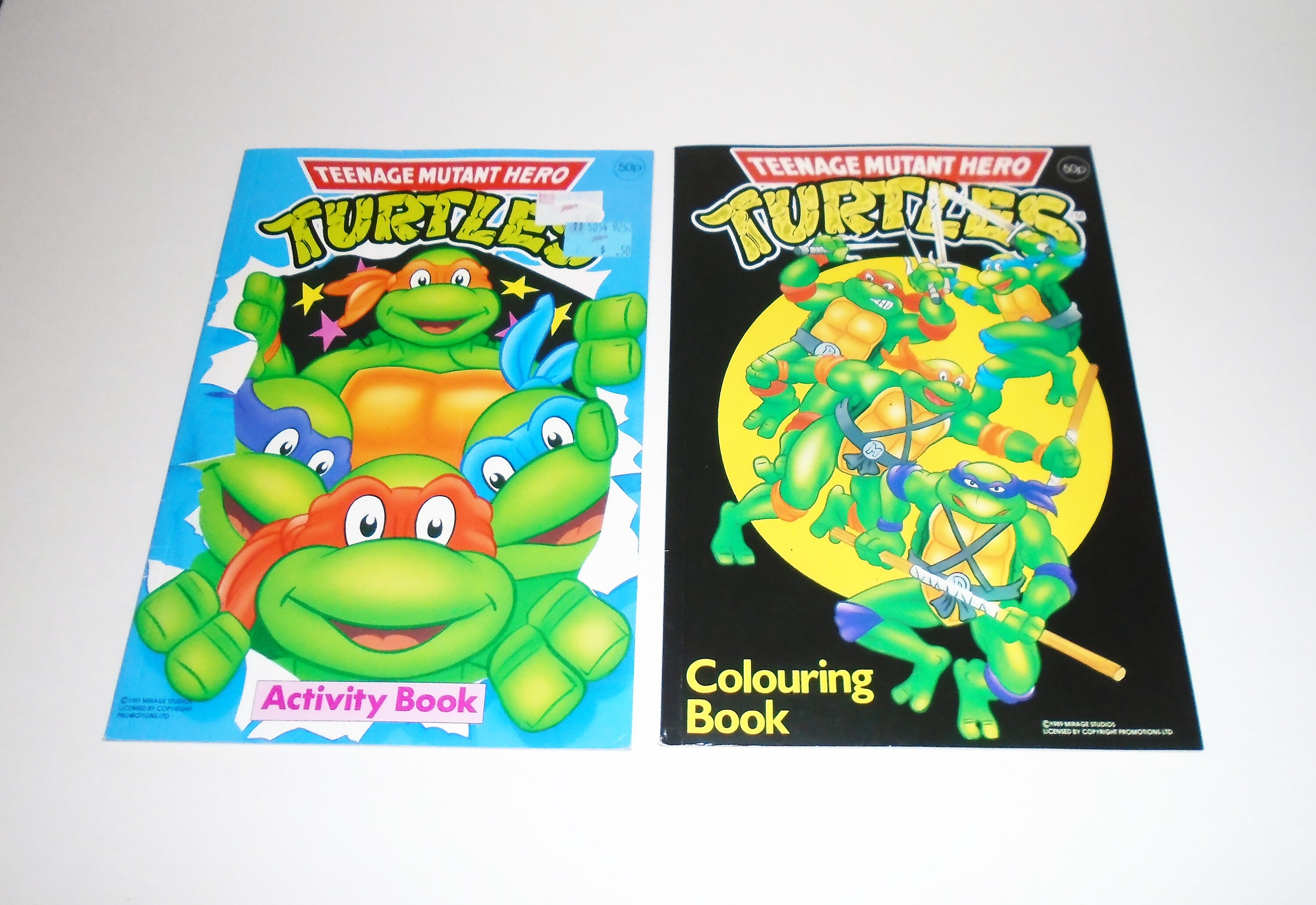 90s TMNT Activity Books Teenage Mutant Hero Turtles Books NOS | Etsy