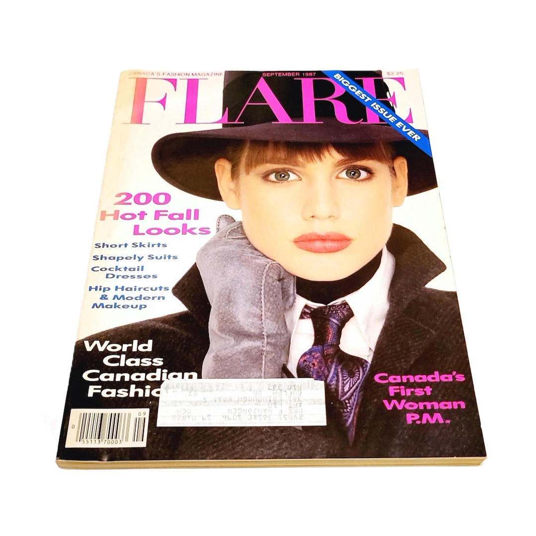 September 1987 Flare Magazine 80s Fashion Advertising - Etsy