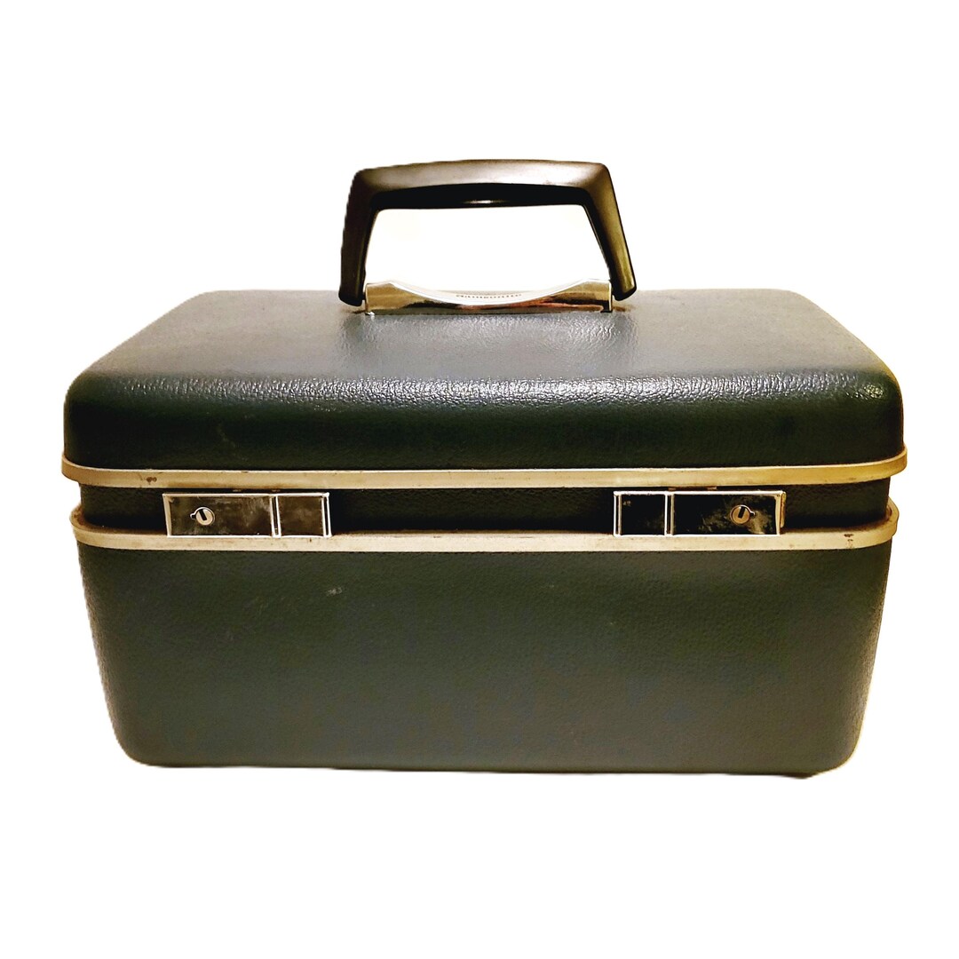 Vintage Blue Vanity Case Samsonite Hard Shell Luggage - Etsy