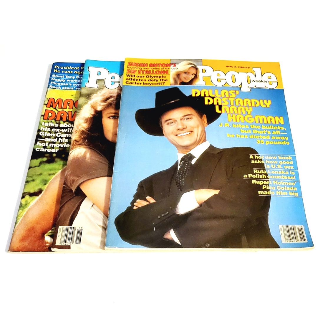 1980 People Magazines 3 Issues Paul Newman and Larry Hagman Covers - Etsy