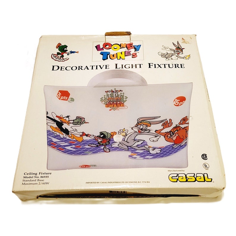 90s Looney Tunes Light Fixture Square Ceiling Light Cover NIB - Etsy