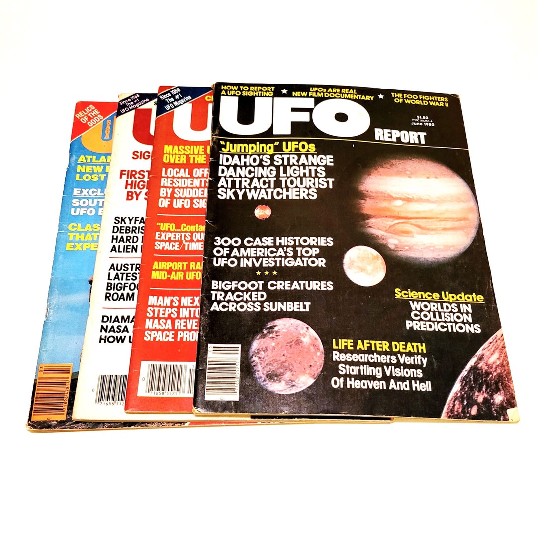 Vintage UFO Report Magazines 4 Issues From 1978 and 1980 - Etsy