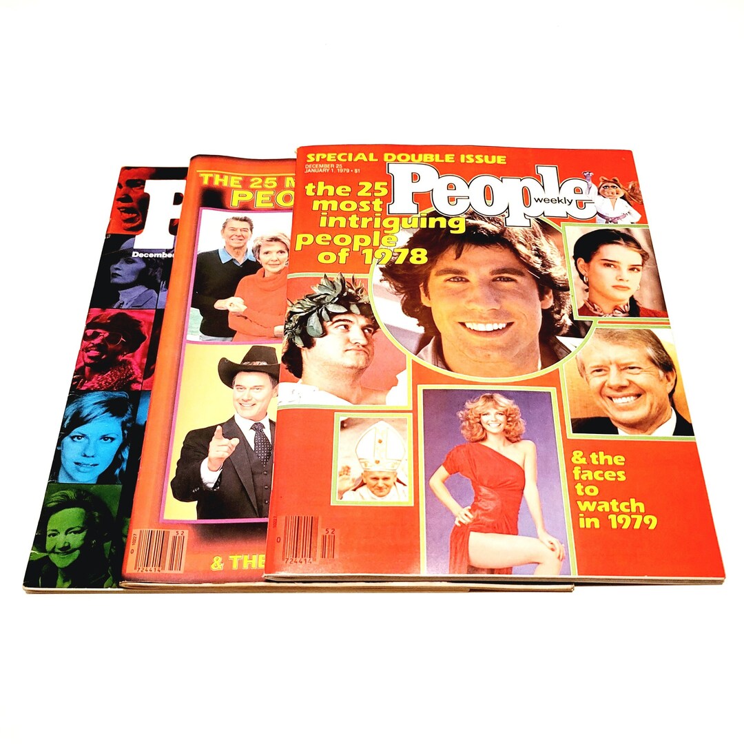 70s People Magazines Most Intriguing People 3 Double Issues - Etsy