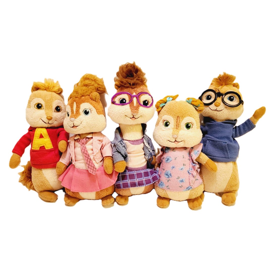 Ty Chipettes and Chipmunks Beanie Babies Sets Choice of 3 Girls or 2 ...