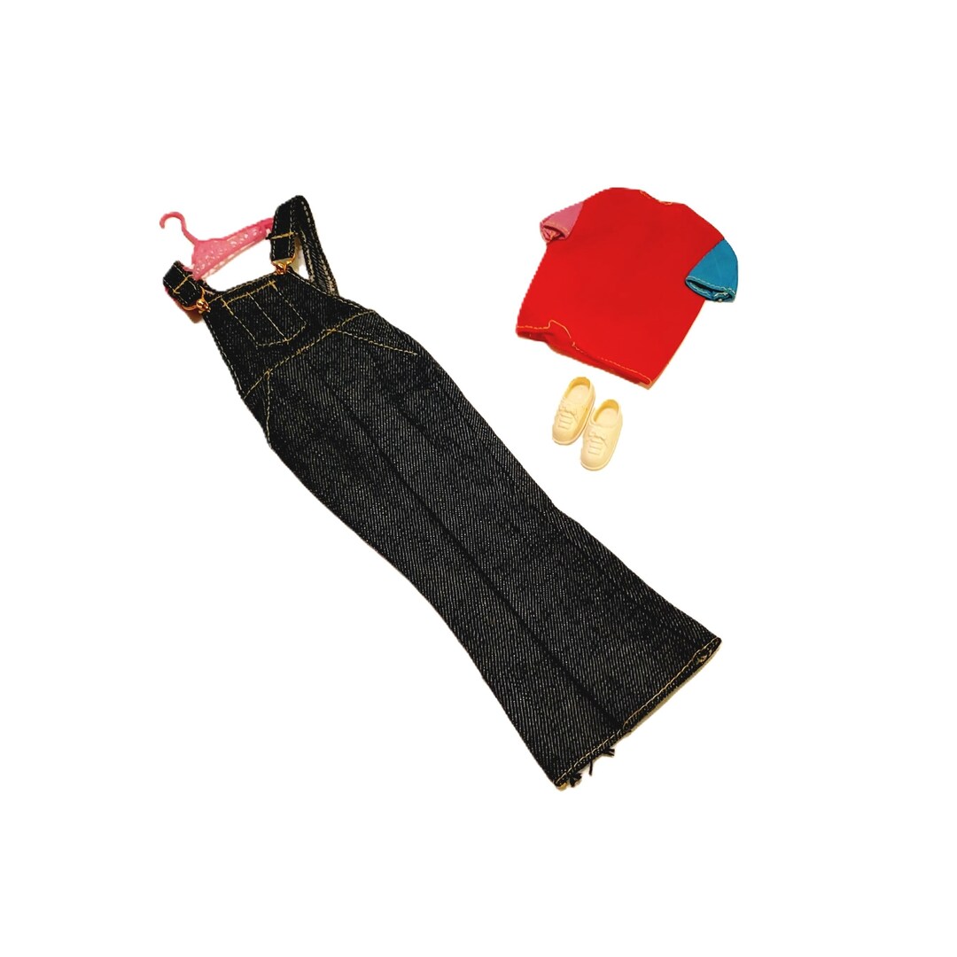 1972 Barbie Overall Denim 3488 Overalls and Top With Shoes - Etsy