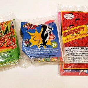 Wendys Kids Meal Toys MIB Dexter Pepe Peanuts Frogger NIP 9pc - Etsy