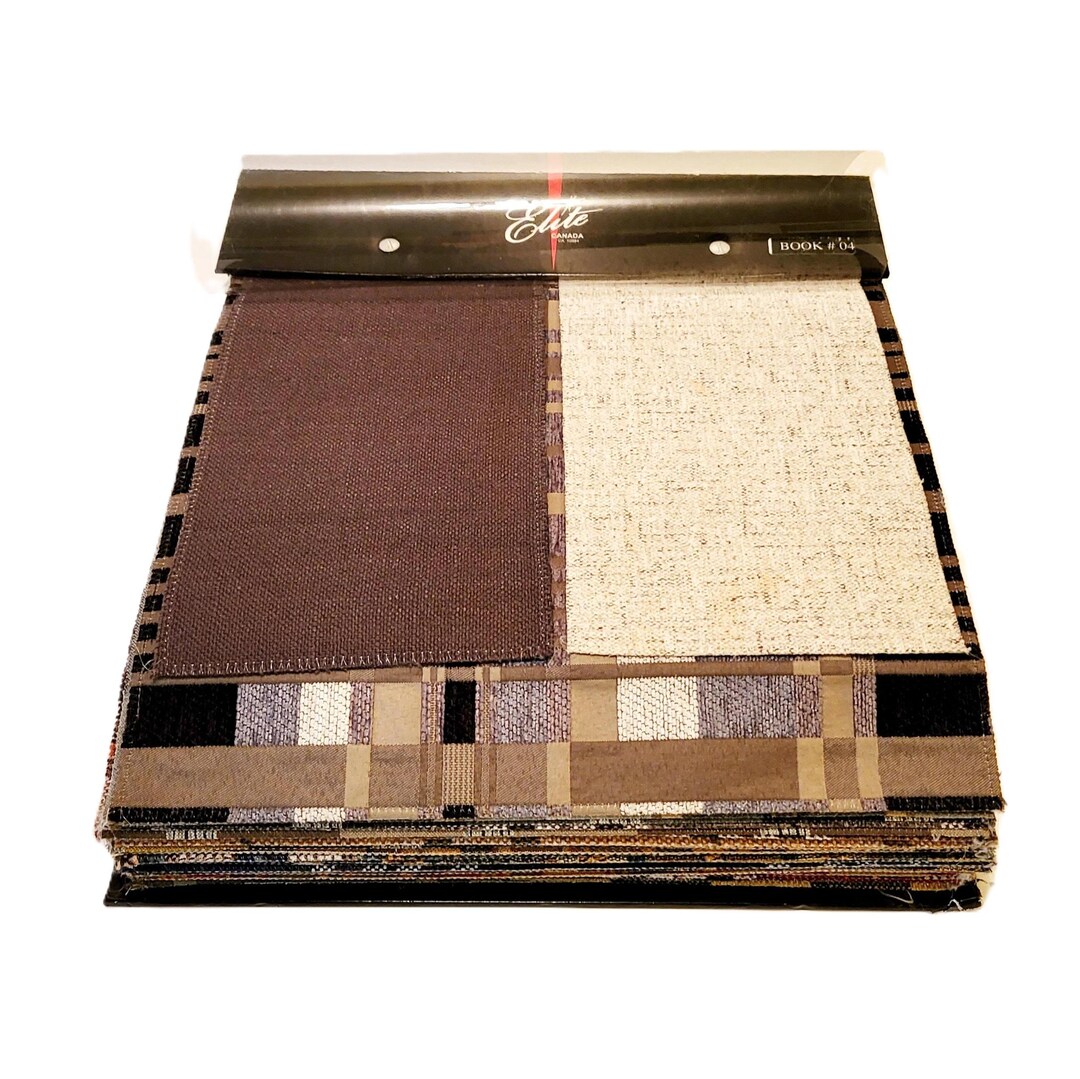 Plaid Fabric Samples Book for Upholstery Elite Textiles Large Over ...