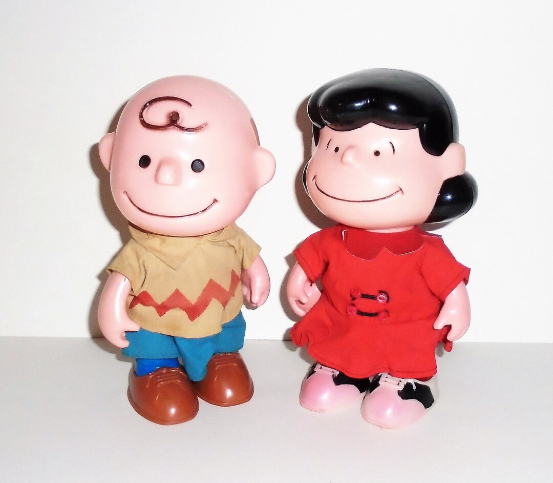 60s Peanuts Figures Charlie Brown and Lucy Pocket Dolls on Choice - Etsy