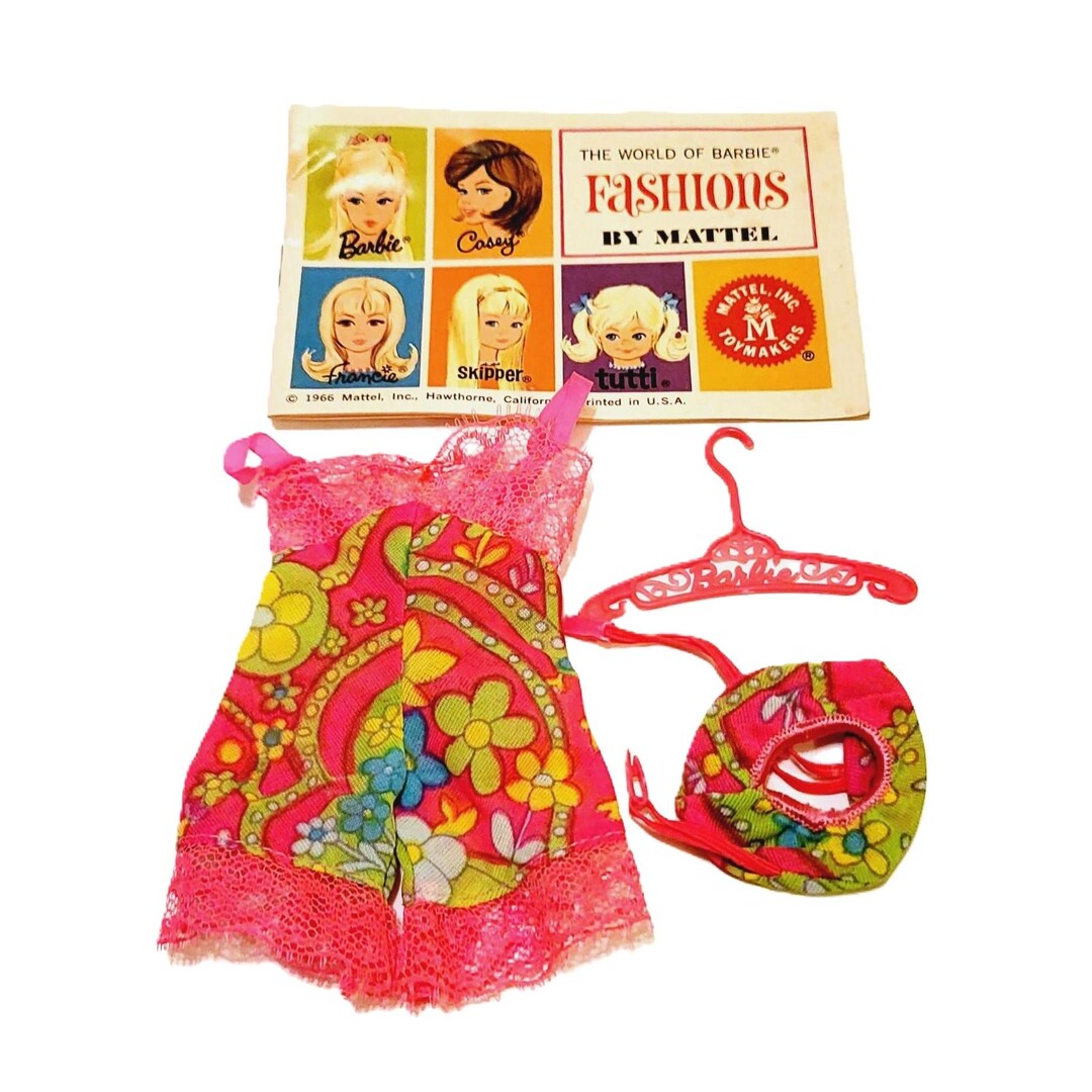 Vintage Barbie Lingerie Underliners Mod Era Barbie Clothes With Booklet ...