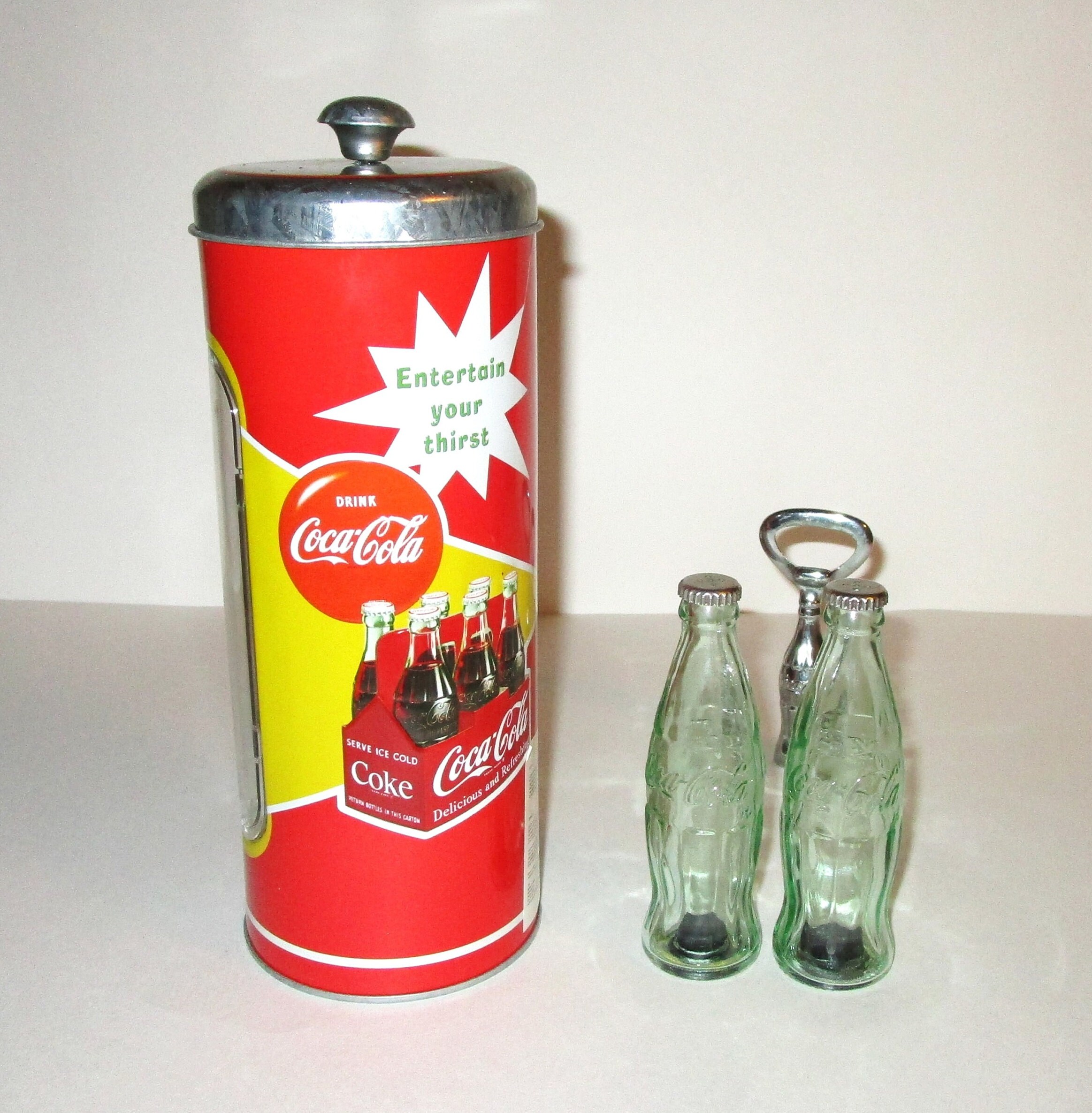 Vintage Coke Straw Dispenser Coca Cola Bottle Shakers and - Etsy Canada