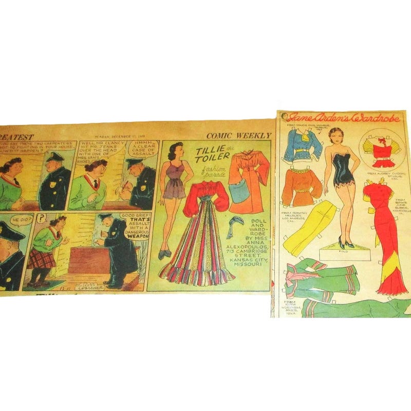 1950s Paper Dolls - Etsy