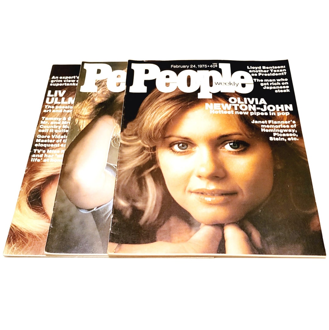 1975 People Magazines 3 Issues Ann Margret Olivia Newton John Covers - Etsy