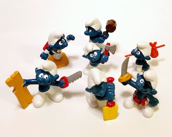 Smurf 1980s Action Figures - Etsy