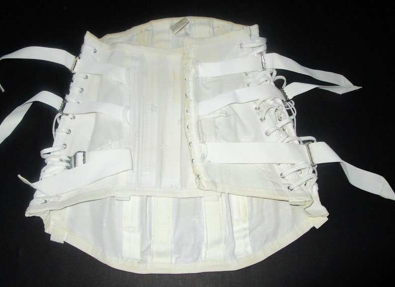 Vintage Medical Corset Boned White Girdle With Box 28W 36H - Etsy