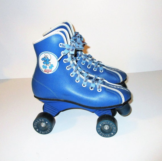 Vintage Smurfs Roller Skates Blue Skates Size 2 Youth Unused | Etsy