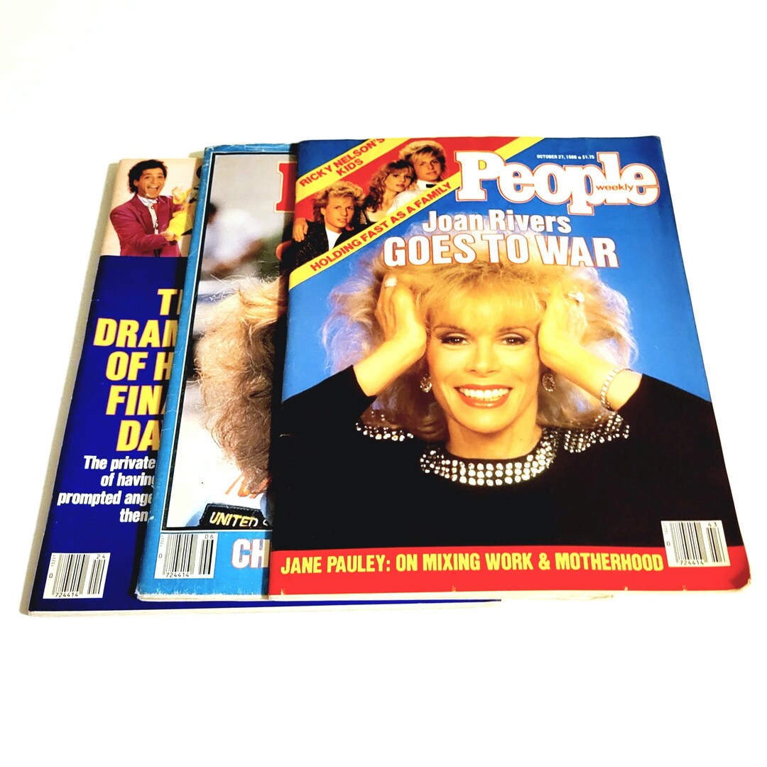 1986 People Magazines 3 Issues Joan Rivers Christa Mcauliffe Covers - Etsy