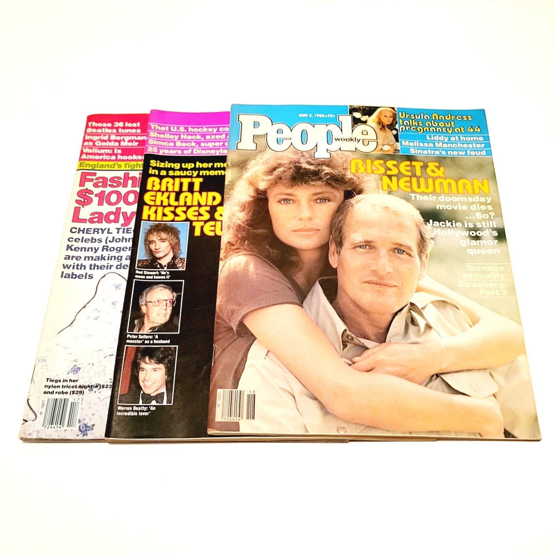 80s People Magazines Cheryl Tiegs and Paul Newman Covers 3 Issues - Etsy