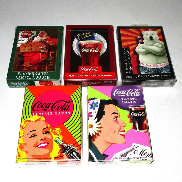 Coke Playing Cards - Etsy