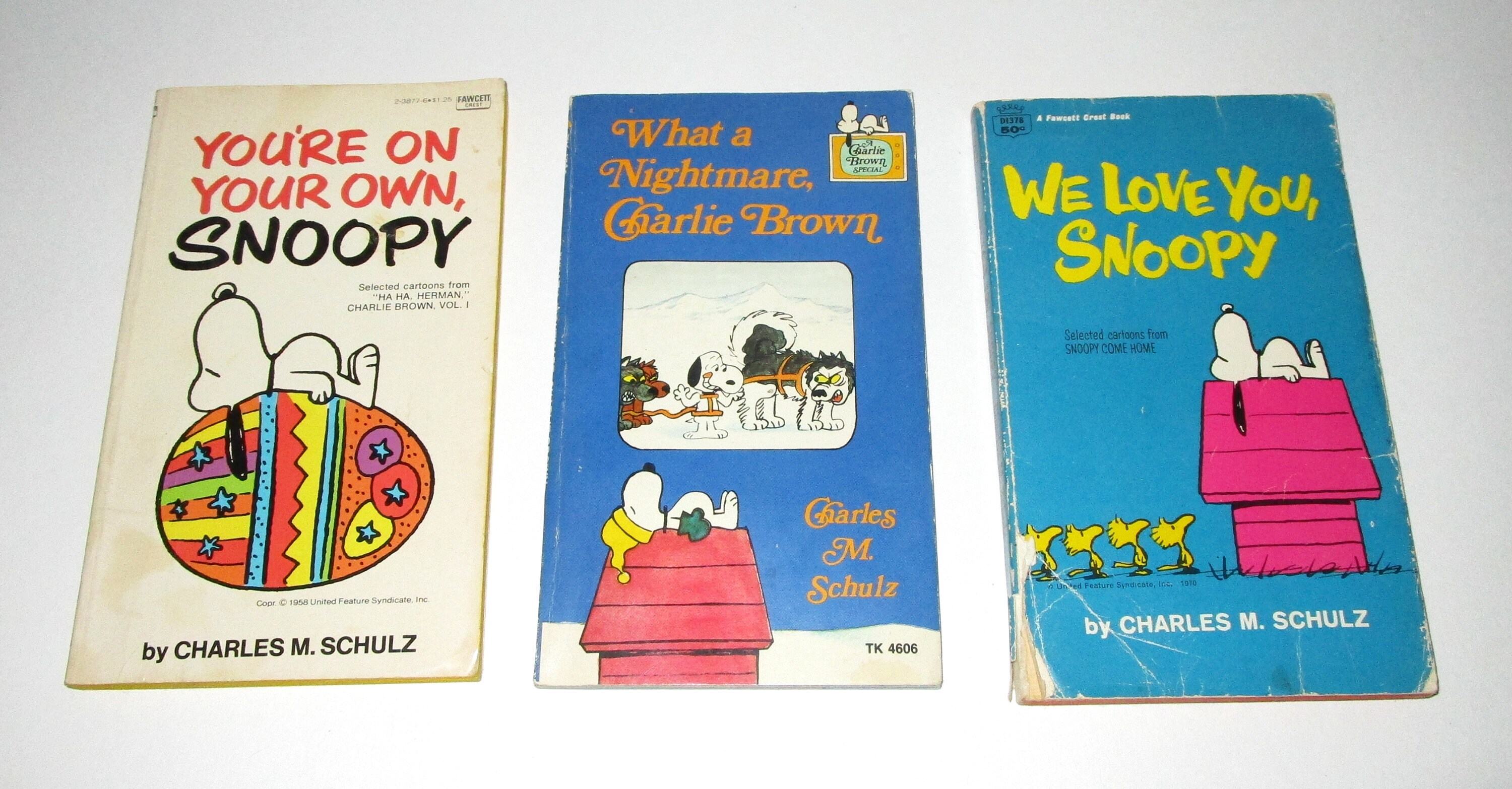 Vintage Peanuts Books Charlie Brown and Snoopy 6 Fawcett - Etsy