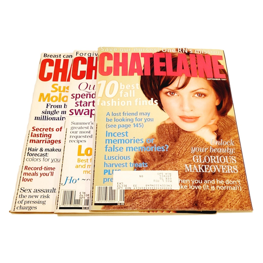 1997 Chatelaine Magazines Summer and Fall 3 Issues - Etsy