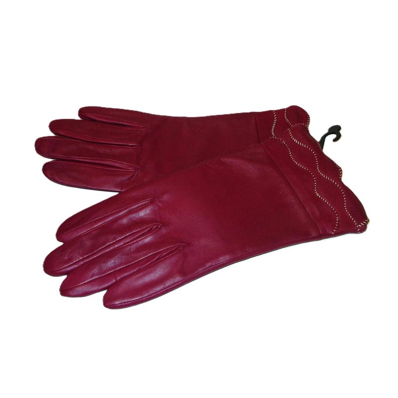 Red Leather Gloves - Etsy