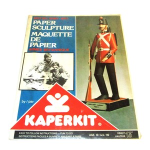 British Army 1867 Soldier Paper Sculpture by Kaperkit NOS 3pc - Etsy