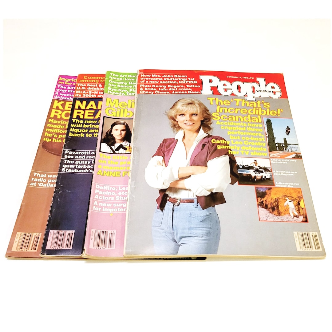 1980 People Magazines 4 Issues Kenny Rogers Nancy Reagan Covers - Etsy