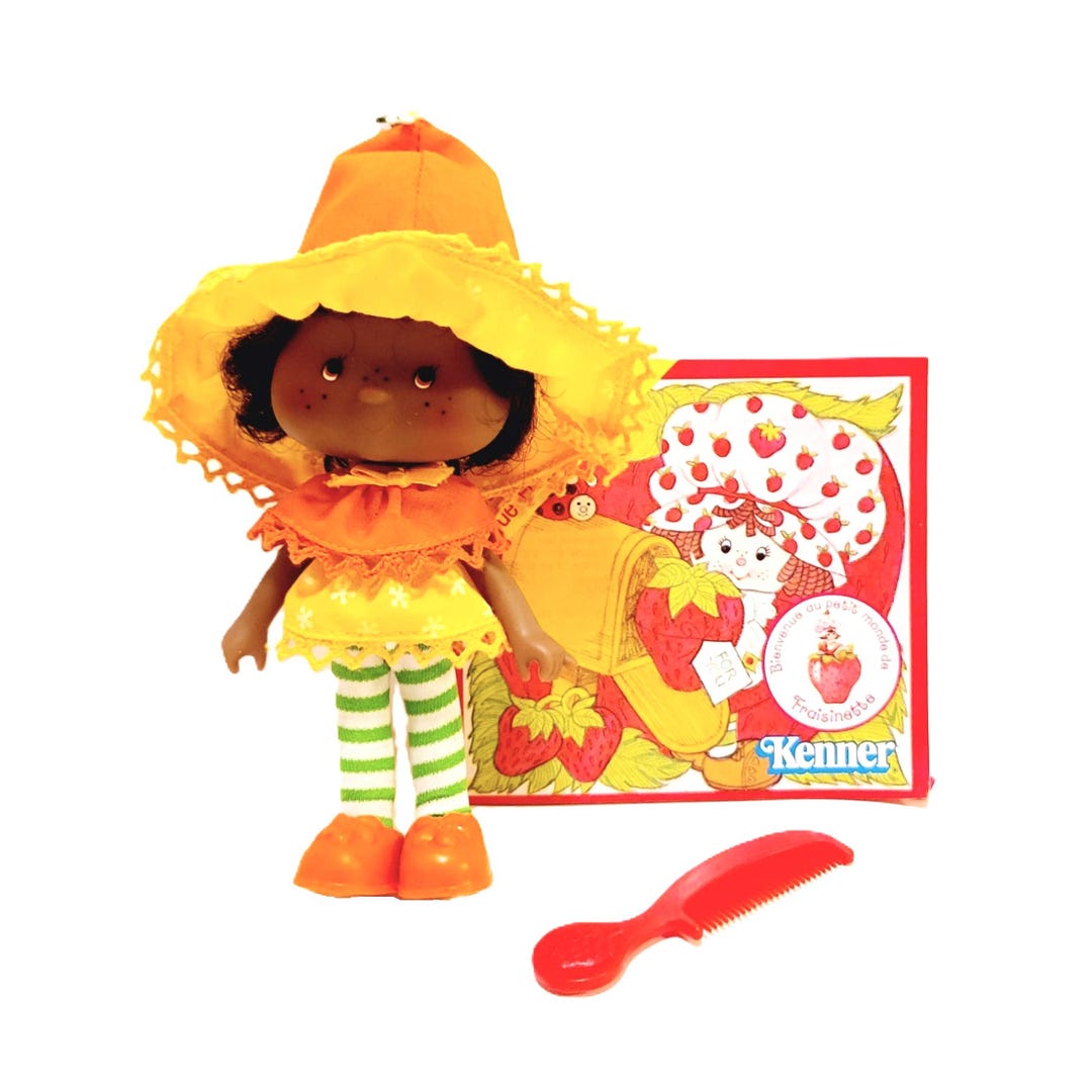 1981 Orange Blossom Strawberry Shortcake Doll With Comb and Book - Etsy