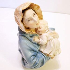 Fontanini Madonna and Child Statue Vintage Italian Ceramic Bust - Etsy
