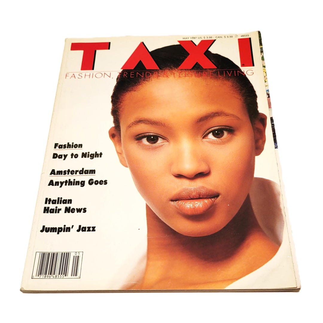TAXI Magazine May 1987 First Naomi Campbell Cover - Etsy