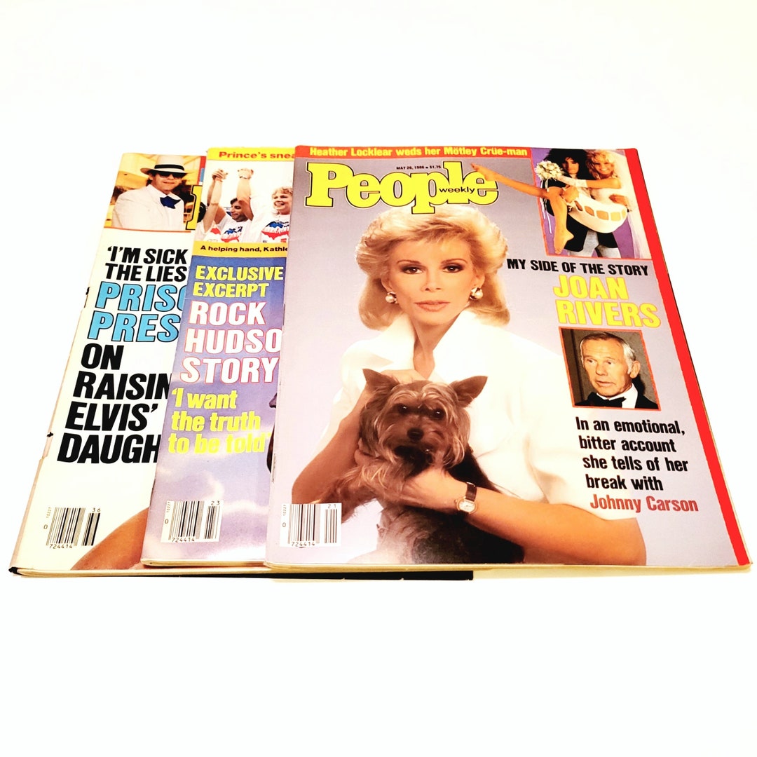 1986 People Magazines 3 Issues Joan Rivers Priscilla Presley Covers - Etsy